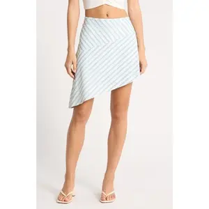 PACSUN Asymmetrical Diagonal Seam Skirt - Stripe
