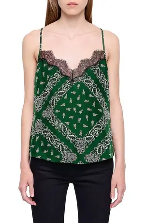 Zadig&Voltaire Cespa Silk Bandana Camisole