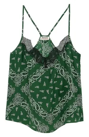 Zadig&Voltaire Cespa Silk Bandana Camisole