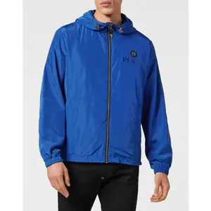 Philipp Plein Zip-up Hooded Jacket - Darkblue