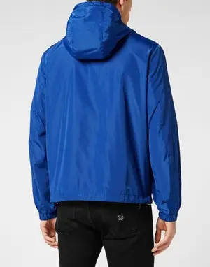 Philipp Plein Zip-up Hooded Jacket - Darkblue