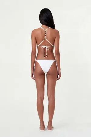 NICHOLAS Rita Racerback Bikini Top - Ivory
