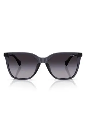 Ralph Lauren Gradient Square Frame Sunglasses - Transparent Violet/grey