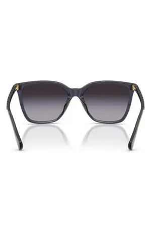 Ralph Lauren Gradient Square Frame Sunglasses - Transparent Violet/grey