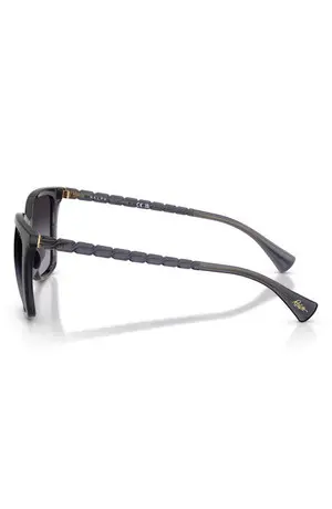 Ralph Lauren Gradient Square Frame Sunglasses - Transparent Violet/grey