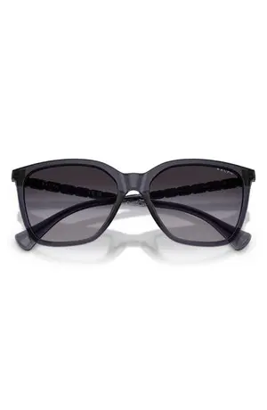 Ralph Lauren Gradient Square Frame Sunglasses - Transparent Violet/grey