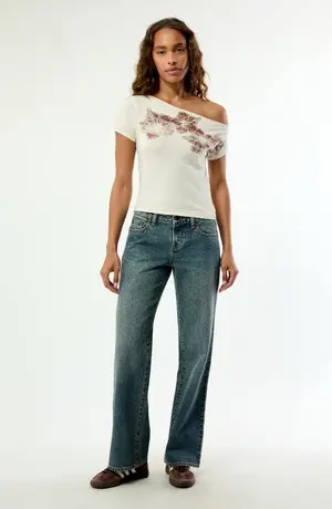 PACSUN Zoe Low Rise Girlfriend Jeans