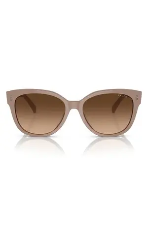 Ralph Lauren Cat Eye Sunglasses - Shiny Solid Beige/brown