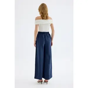 MONLICIA Calira Modal Wide Leg Pants - Blue