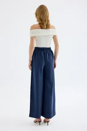 MONLICIA Calira 100% Modal High-waist Wide-leg Pants
