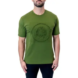 MACEOO Stamped Logo Stretch Cotton T-shirt
