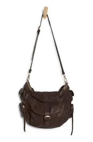 Free People Asher Leather Tote - Espresso