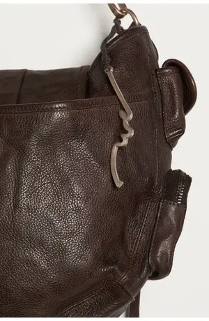 Free People Asher Leather Tote - Espresso