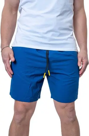 MACEOO Lion Solid Swim Trunks - Blue