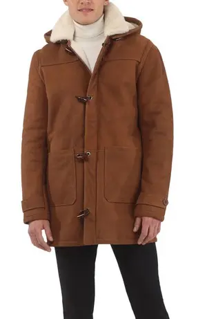 Gorski Genuine Shearling Parka Cognac Pattern/white
