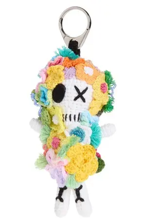 Alexander McQueen Skeleton Doll Crochet Bag Charm - Mix Color