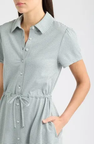 Tommy Bahama Costa Wave Striped Shirt Dress