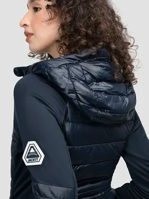 JACK1T Calypso Hybrid Hooded Jacket - Navy