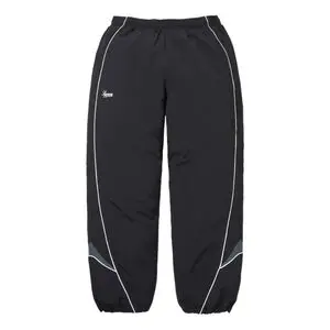 Supreme Contrast Piping Track Pant - Black