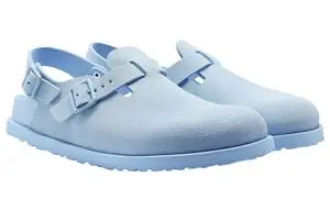 BIRKENSTOCK Tokio Clogs With Buckle Straps - Blue