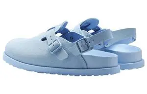 BIRKENSTOCK Tokio Clogs With Buckle Straps - Blue
