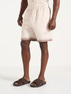 Manière De Voir Baroque Print Shorts - Cream
