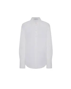 Another Tomorrow Poplin Bias Shirt