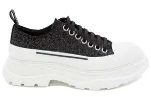 Alexander McQueen Tread Slick Lace Up Low Top Sneakers
