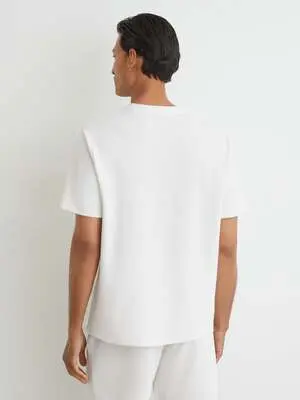 REISS Cole Textured Modern-fit Crew-neck T-shirt
