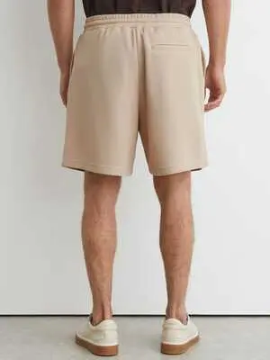 REISS Textured Drawstring Shorts - Stone