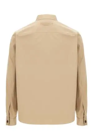 Zegna Cotton Shirt Jacket With Button Details - Multicolor