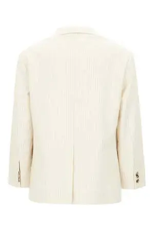 Dries Van Noten Striped Embroidered Blazer