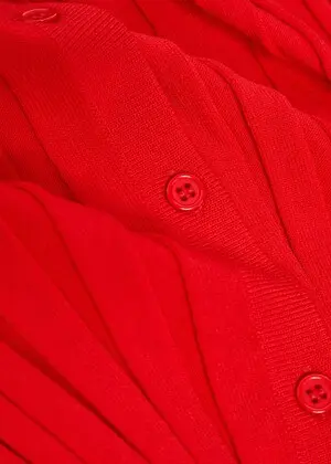 Staud Ezra Ribbed-knit Cardigan