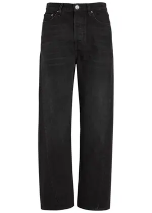TOTEME Twisted Seam Straight-leg Jeans - Black
