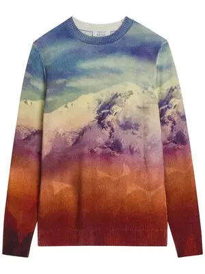 Gabriela Hearst Sael Printed Cashmere-blend Jumper