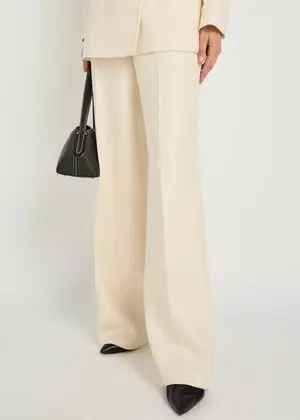Gabriela Hearst Norman Silk And Wool-blend Trousers