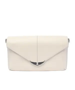 Zadig&Voltaire Voltaire Borderline Wing Plaque Daily Bag - White