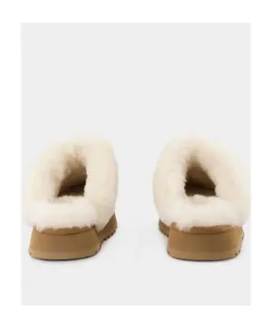 UGG Disquette Shearling Platform Slippers