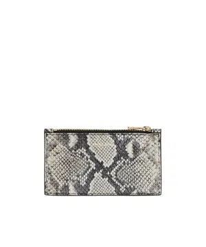 ANINE BING Lucy Python Zip Wallet