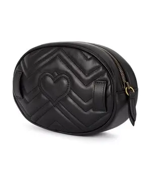 Gucci Gg Marmont Quilted Belt Bag - Black