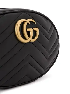 Gucci Gg Marmont Quilted Belt Bag - Black