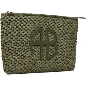 ANINE BING Woven Logo Pouch