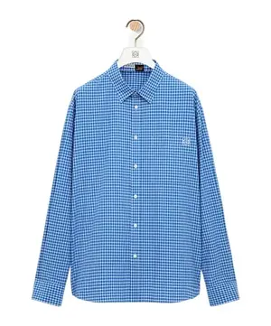 Loewe Plaid Shirt - Blue/white