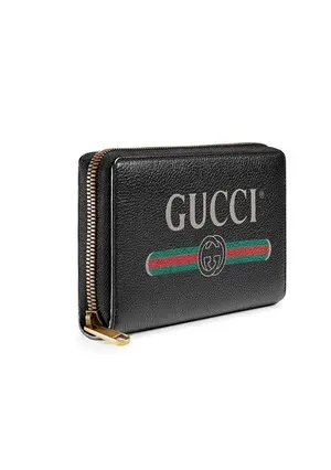 Gucci Logo Zip Around Wallet