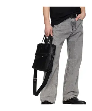 Hugo Boss Ray Logo Embossed Zipped Laptop Bag