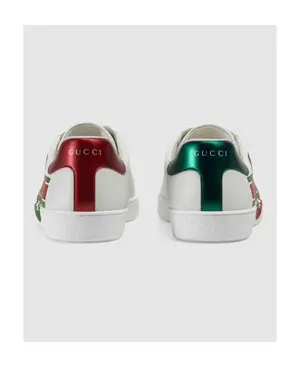 Gucci Gg Print Ace Sneakers - Gray