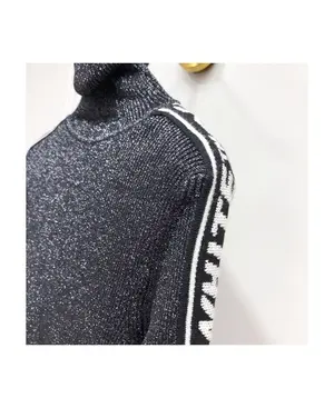 Off-White Logo Stripe Knitted Dress