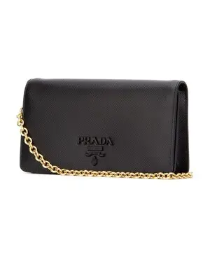 Prada Saffiano Logo Plaque Mini Bag