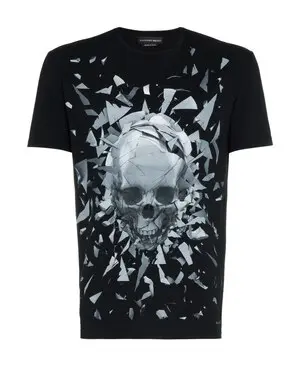Alexander McQueen Skull Printed T-shirt - Black