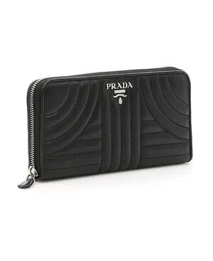 Prada Diagramme Zipper Wallet